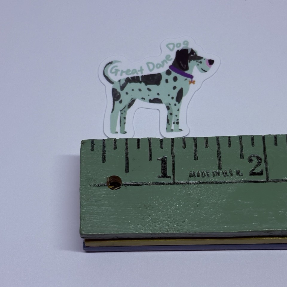Great Dane Dog Sticker Cute Pup Animal Art Decal Vinyl Novelty Souvenir ...