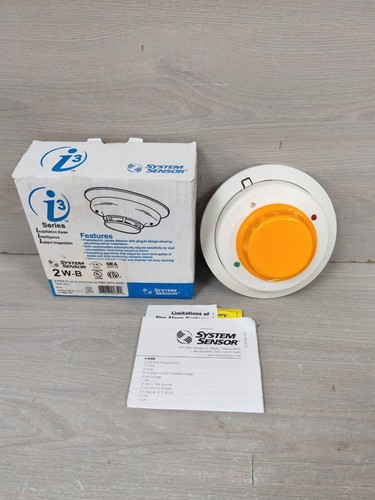 LOT 2PCS. SYSTEM SENSOR 2W-B 2WIRE PLUG-IN PHOTOELECTRIC W/ BASE SMOKE ...