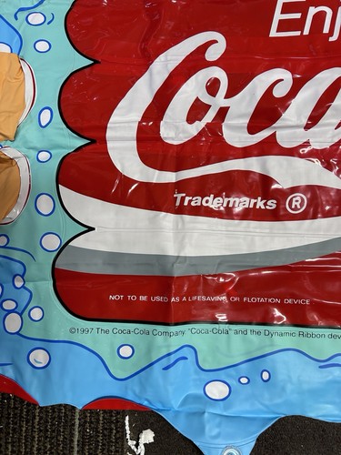 Vintage Promotional Inflatable Coca Cola 1997 Soda Pop Floating Display ...