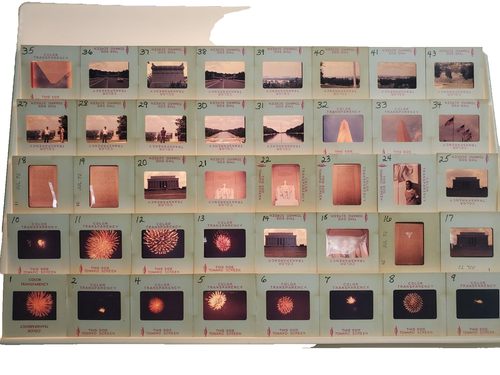 Vintage 1972 Lot of 54 Red Border Color Slides 35mm Washington DC 4th of July | eBay