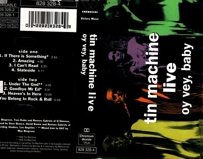 TIN MACHINE - LIVE - OY VEY,BABY - DUTCH MC © 1992 AUDIO KASSETTE TAPE ...
