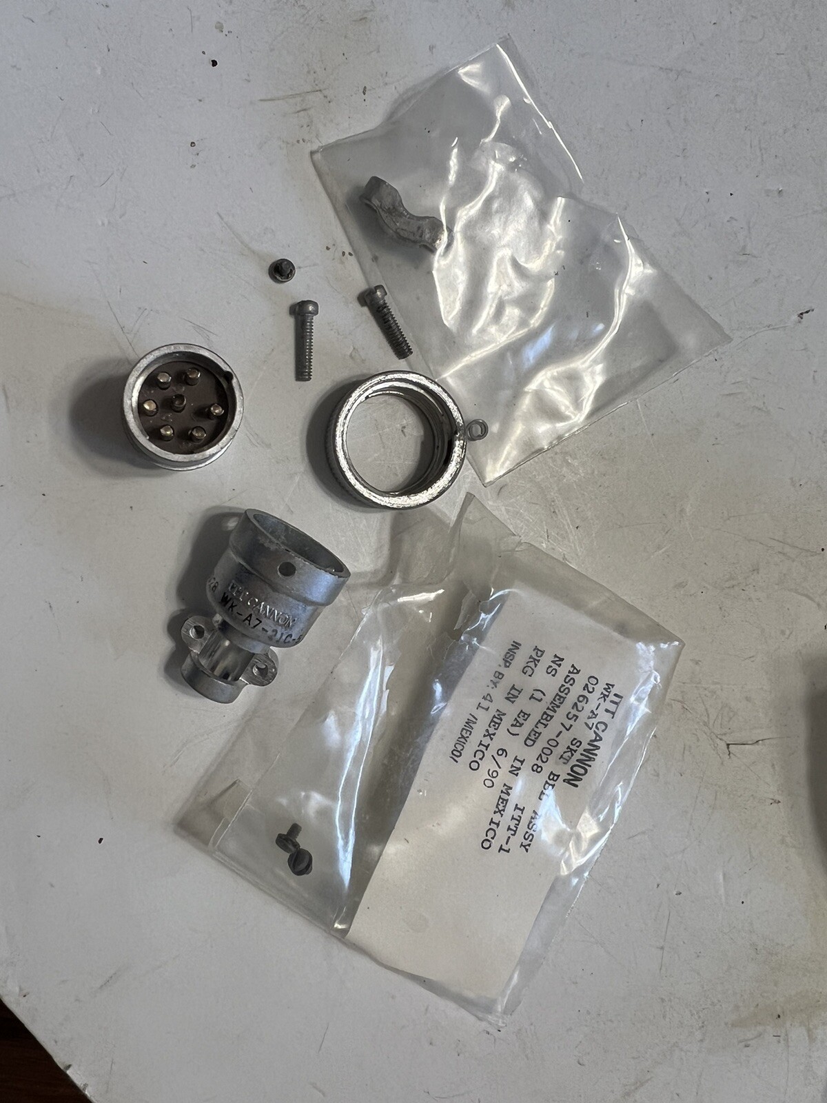 ITT Cannon Electric Cannon Plugs/Connector WK-A7-21C-5/16, 7 Pins New ...