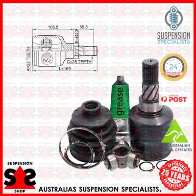 Front Axle Joint Kit, Drive Shaft Suit NISSAN Primera (P11) 1.6 16V ...