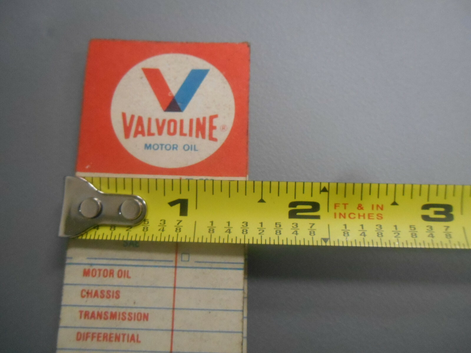 NOS Valvoline Motor Oil Lub Service Reminder Decals Labels Stickers V ...
