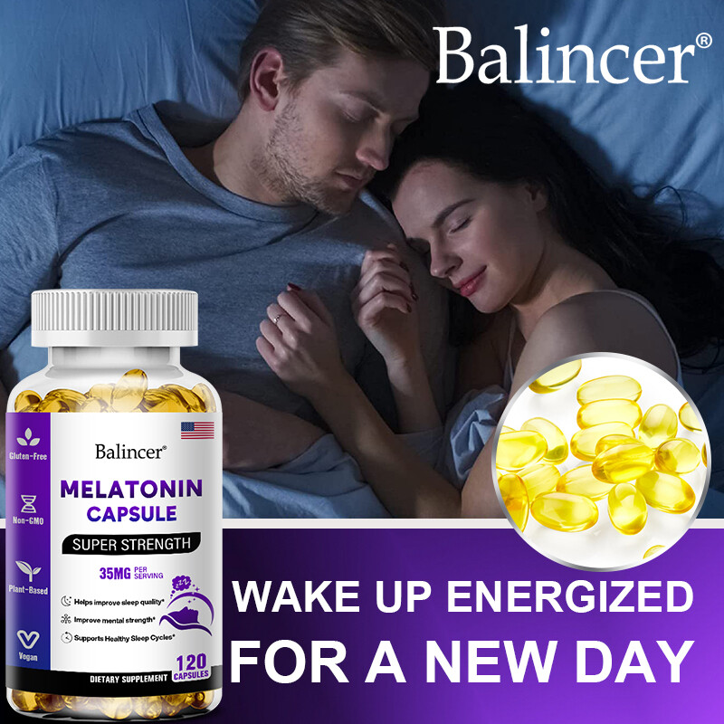 Sleep Capsules, 35 mg, Natural Sleep Aid, Improves Sleep Quality, Sleep ...