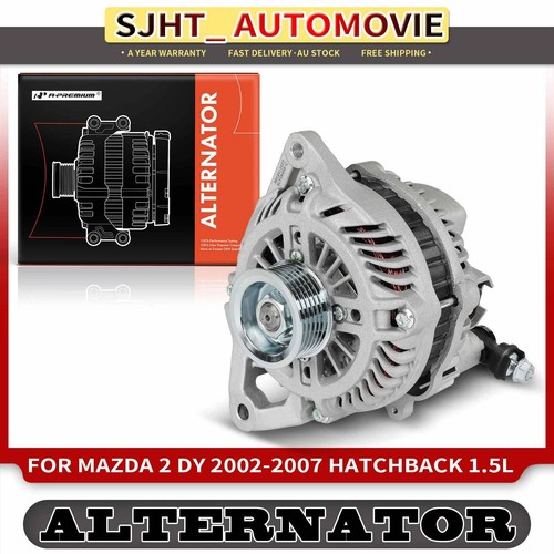 Alternator W/ 2-Pin for Mazda 2 DY 2002-2007 1.5L ZY-VE Petrol 6-Groove ...