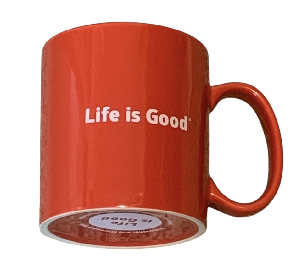 Life is Good Mug Happy Jake Logo Red Coffee Mug Rare | eBay