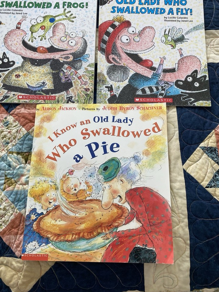 There Was an Old Lady Who Swallowed …Lucille Colandro Scholastic Lot Of ...