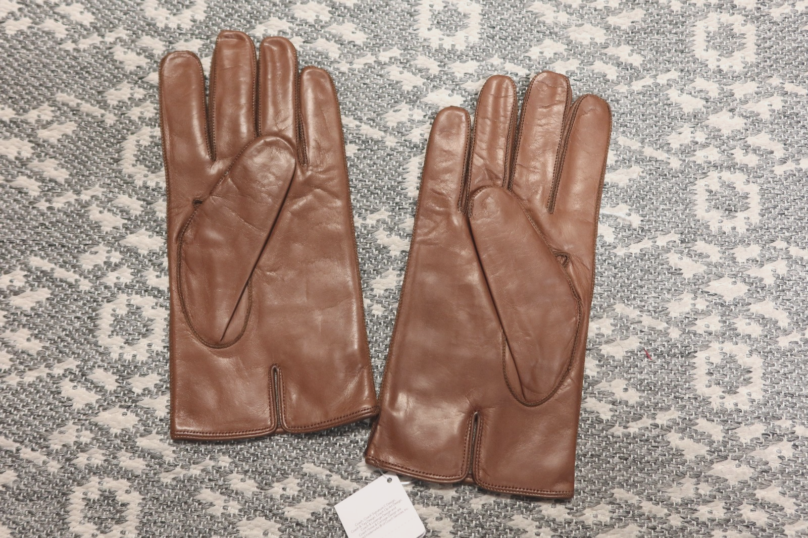 $128 Coach Men's Cashmere Lined Basic Nappa Leather Gloves -MEDIUM ...