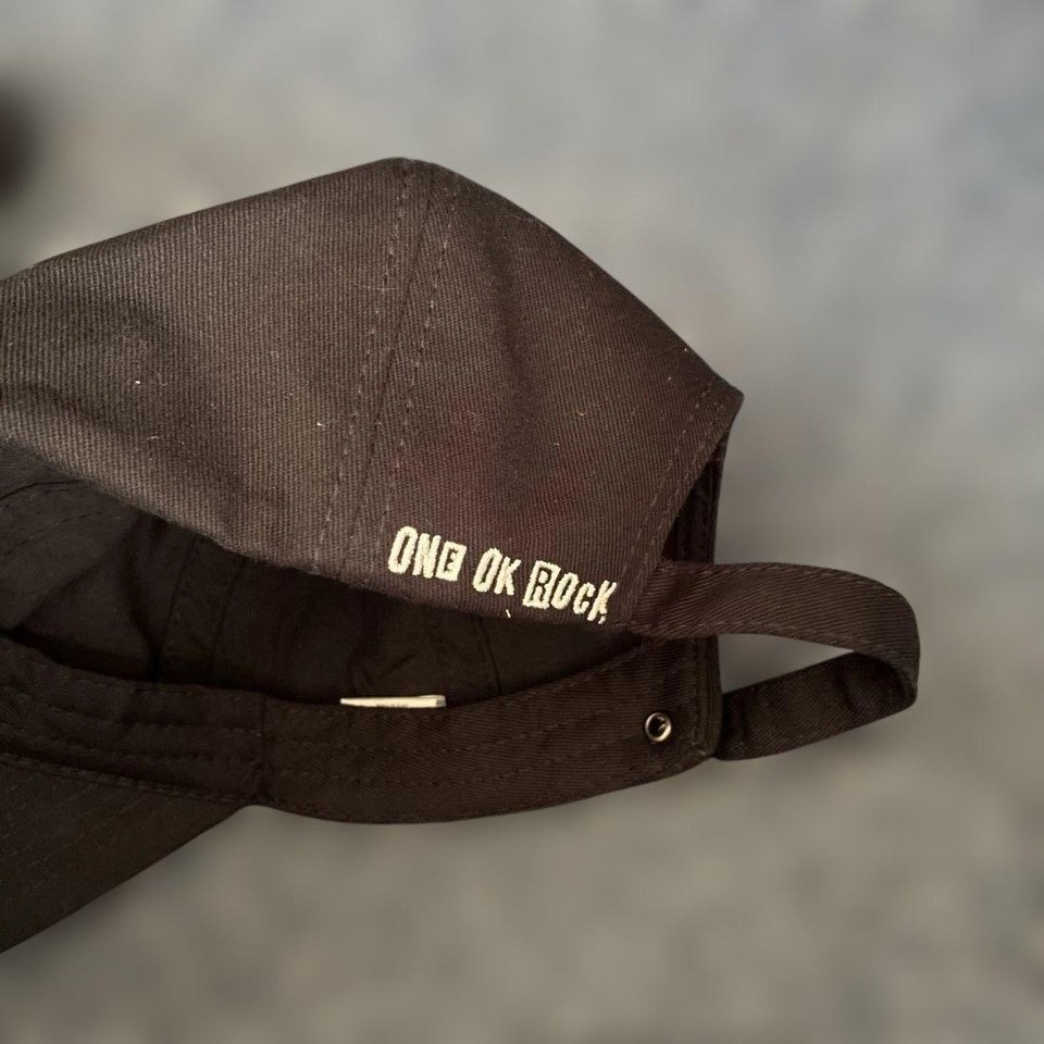 ONE OK ROCK Embroidered Logo Black Cap Music Band Accessories Used JJ4 ...