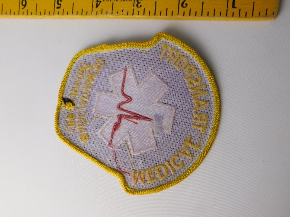 MEDICAL TRANSPORT BASIC ADVANCED LIFE SUPPORT PATCH SHOULDER CREST ...