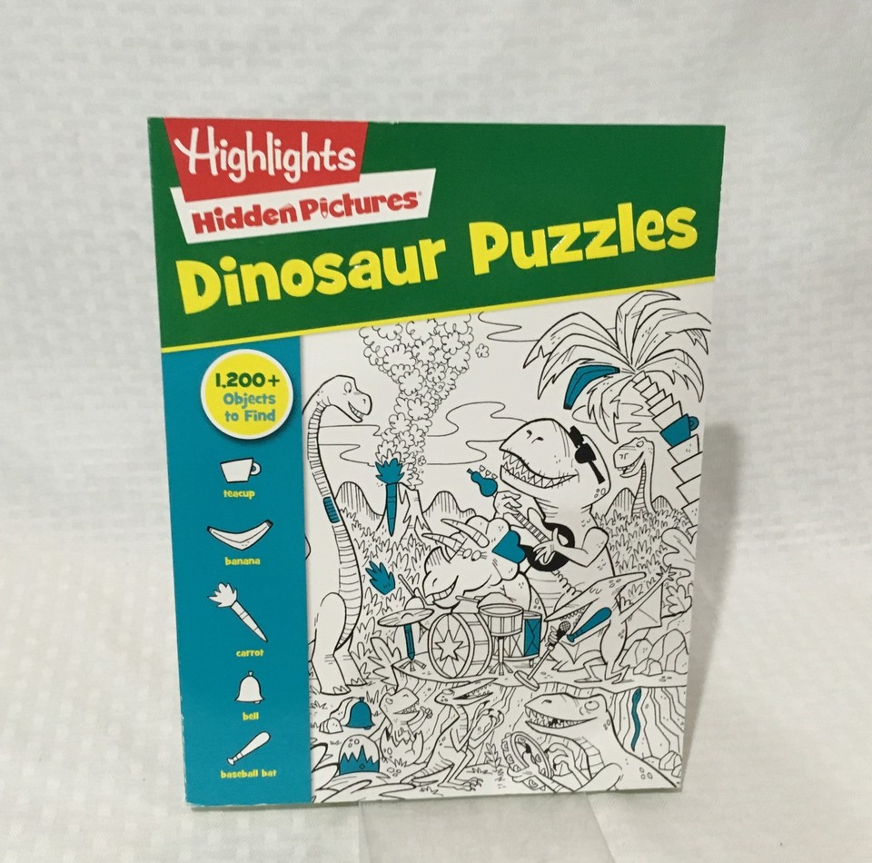 2 HIGHLIGHTS BOOKS FOR CHILDREN / SECRET HIDDEN PICTURES / DINOSAUR ...