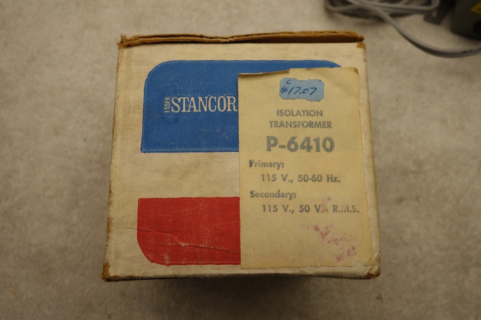 NOS Stancor P-6410 Isolation Transformer Primary115V 50/60Hz Sec. 115V ...