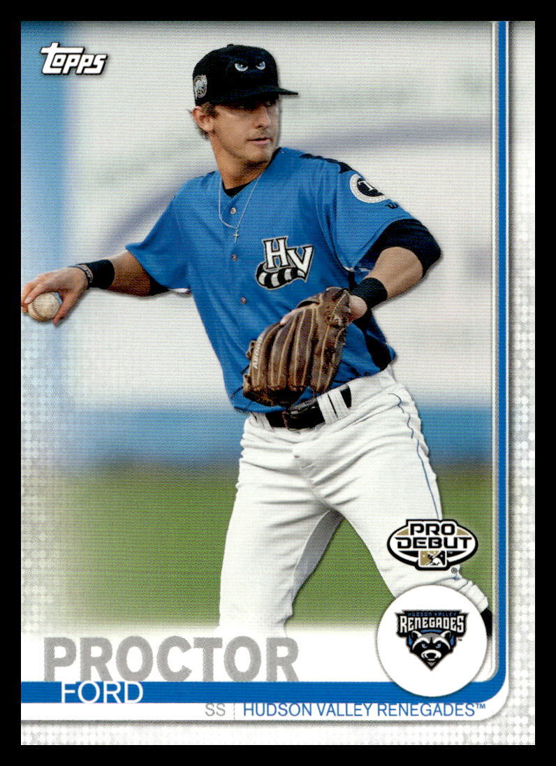 2019 Topps Pro Debut Ford Proctor 179 Hudson Valley Renegades | eBay