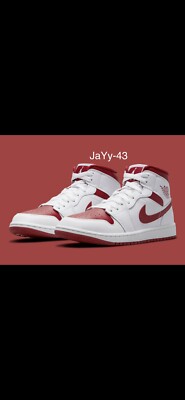 Nike Air Jordan 1 Mid Reverse Chicago White/ Pomegranate BQ6472-161 ...