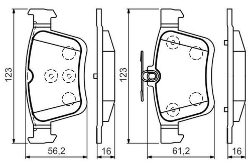 Genuine Bosch Rear Brake Pads BP1504 | eBay Australia