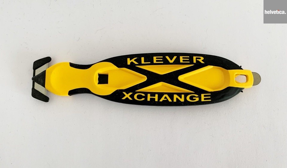 KLEVER X-CHANGE Safety Knive Yellow Box Cutter Dual Sided KCJ-XC-20Y ...
