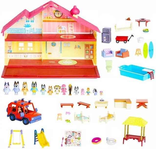 NEW Bluey's Ultimate Mega Play Set 40+ Pieces Disney Bluey