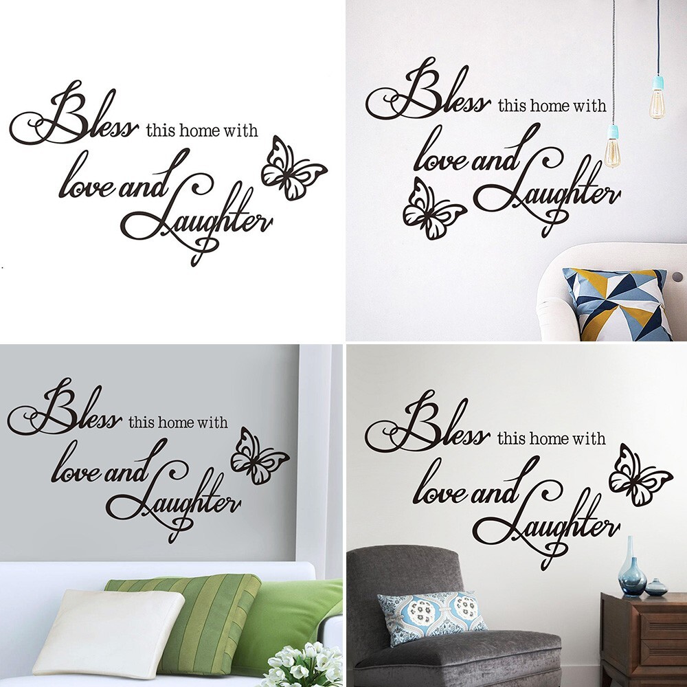 Quotes Wall Stickers Family Kids DIY Removable PVC Decal Mural Home ...