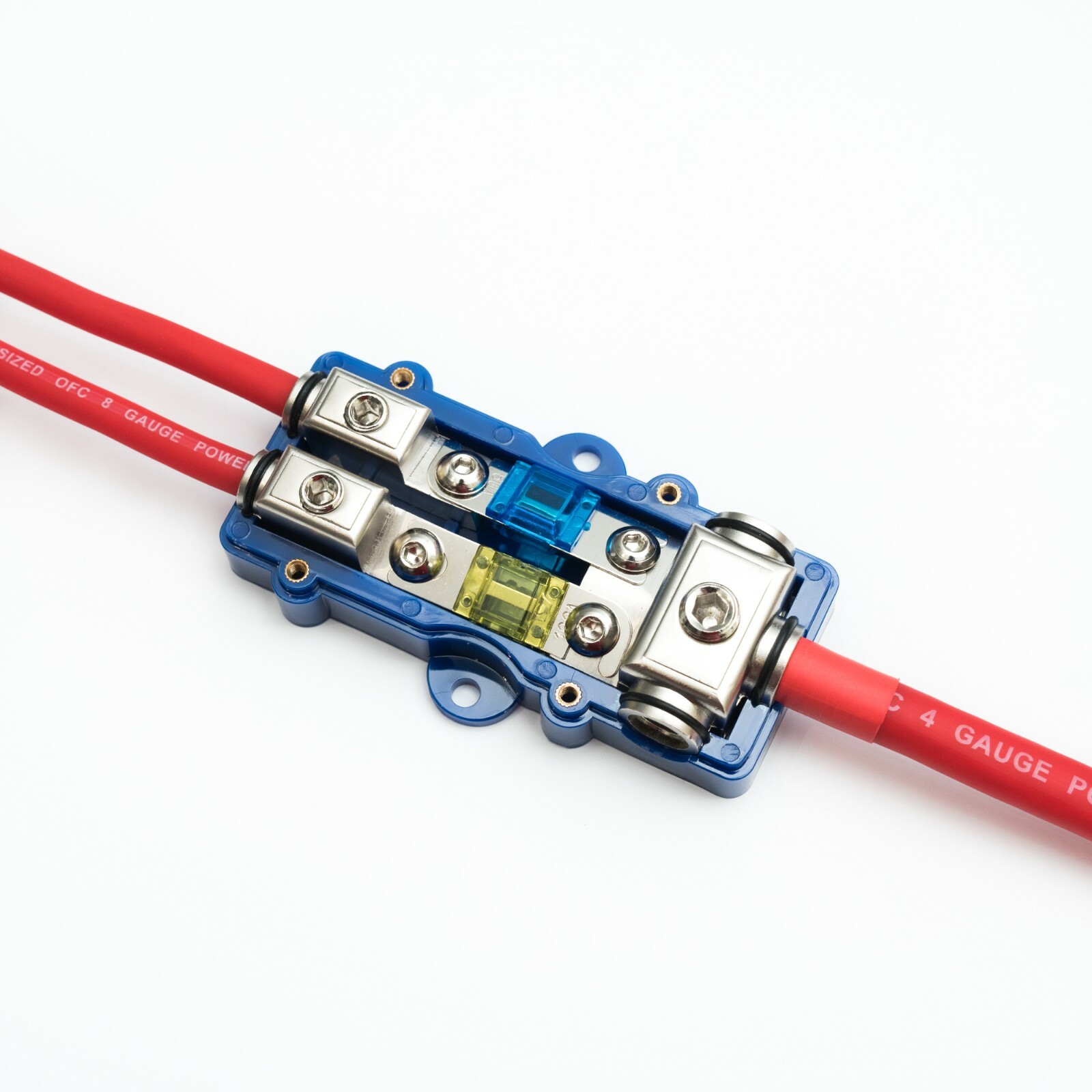 DUAL AMPLIFIER DISTRIBUTION BLOCK FOR 3 X 4 AWG - 2 X 8 AWG INCLUDES 2 ...