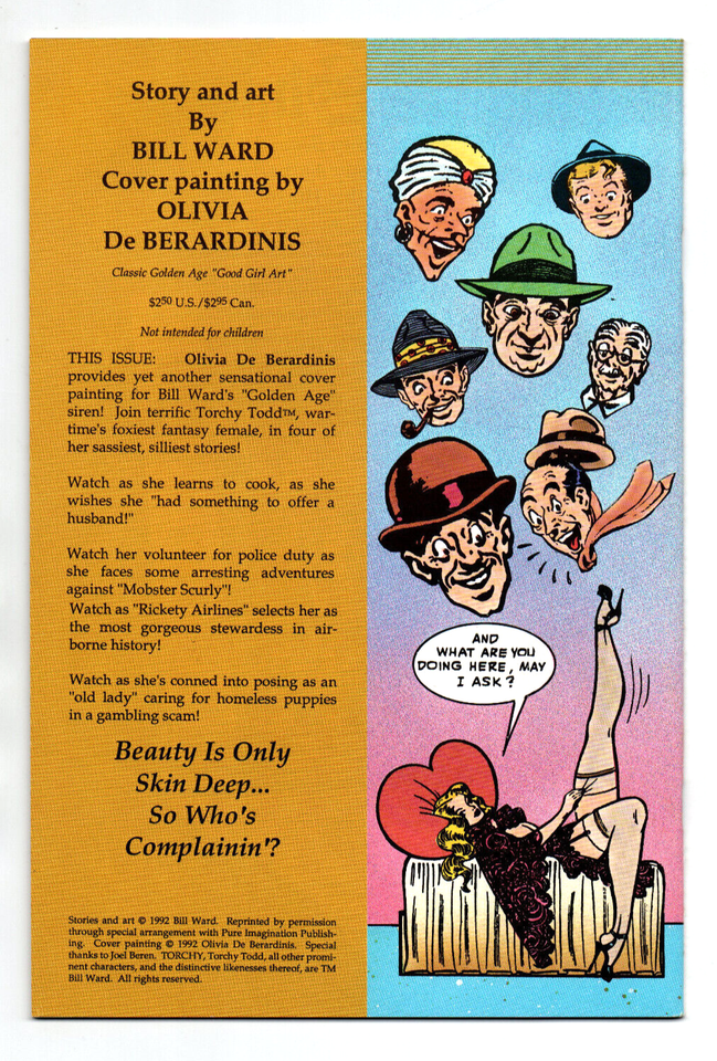 Bill Ward's Torchy #5 - Olivia De Berardinis Cover - 1992 -NM | eBay