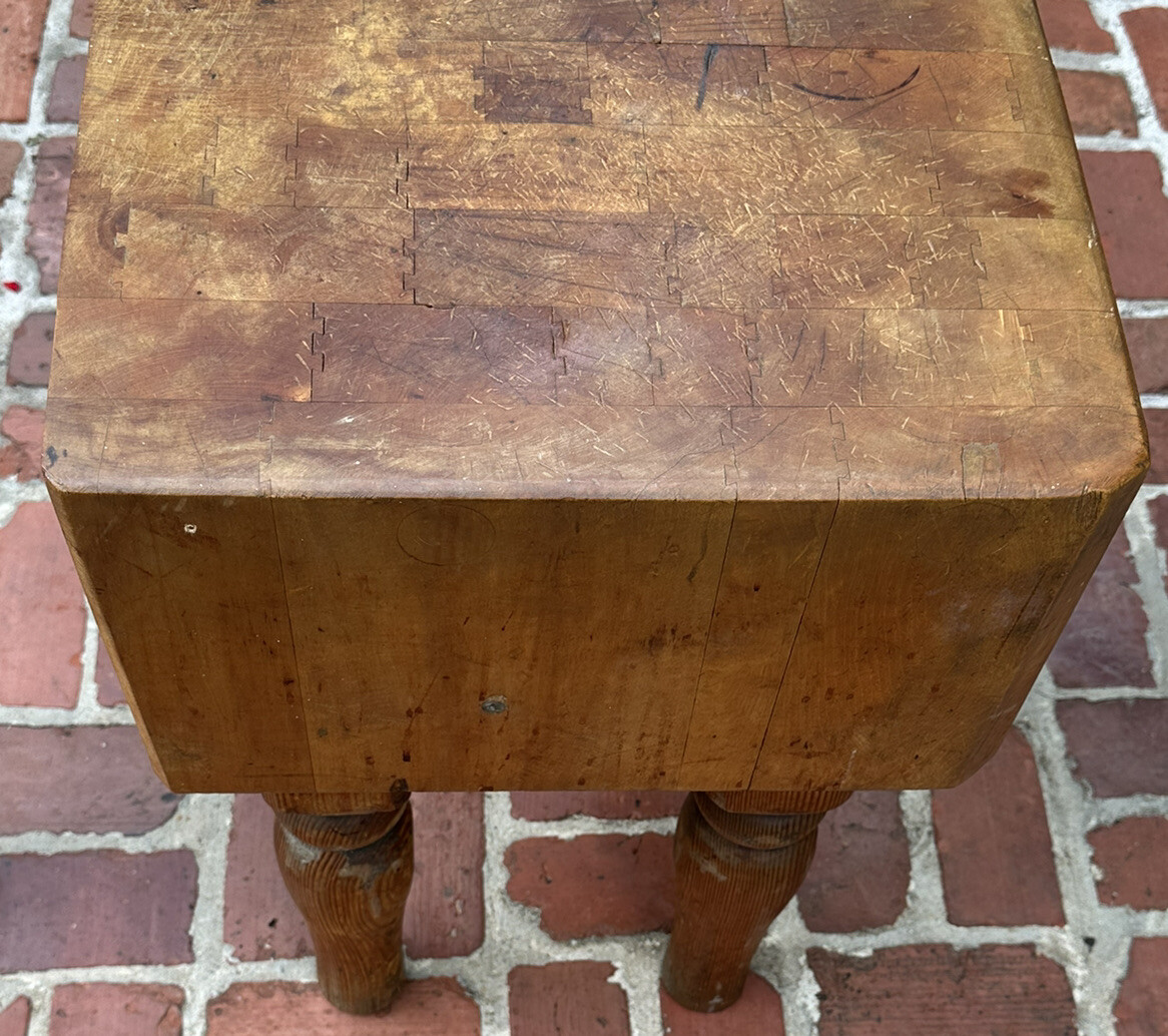 Vintage, Authentic Butcher Block Antique Butcher Block | eBay