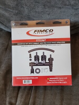 FIMCO Sprayer Parts Manifold Kit with Quick Connect Large On Off Valves ...