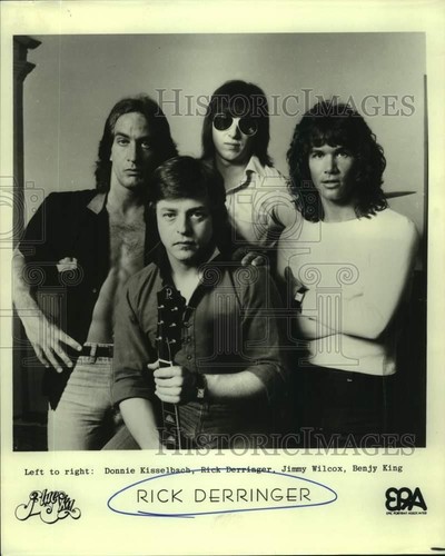 1962 Press Photo Four Members of band Rick Derringer, Entertainers ...