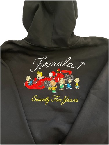 RARE 2025 Formula One Las Vegas PEANUTS X F1 Collaboration Black Hoodie ...