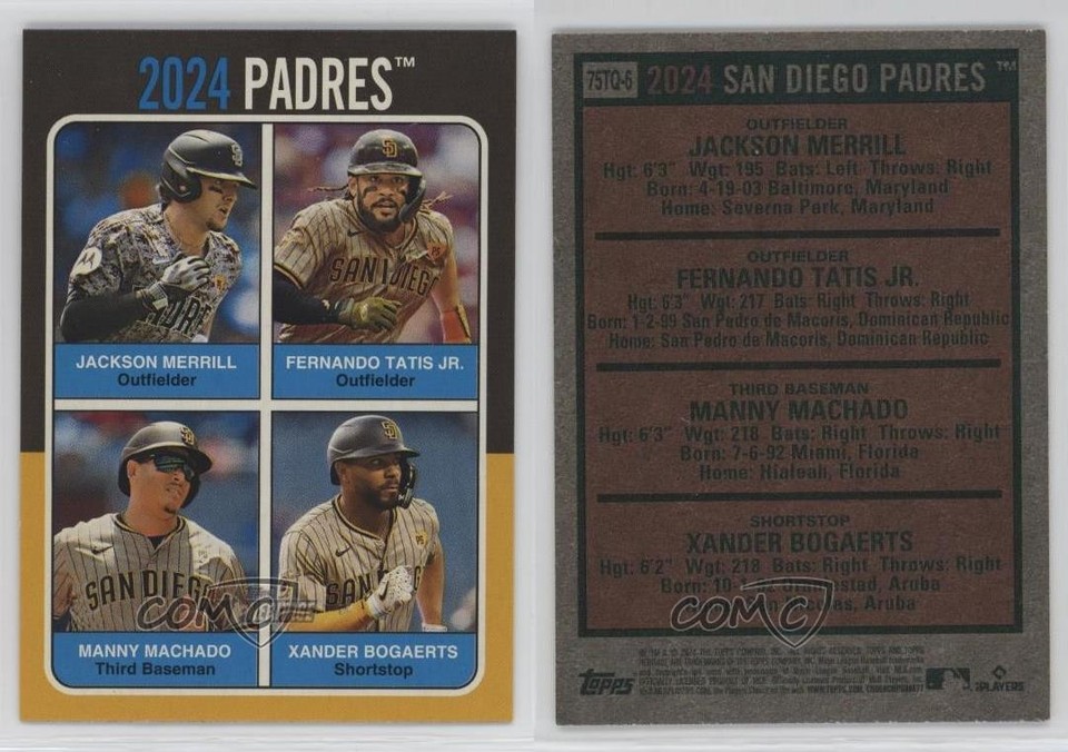 2024 Topps Heritage High Number Xander Bogaerts Manny Machado Rookie RC ...