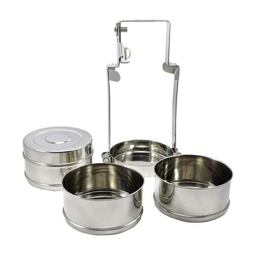 3 Tier / Triple Section Stainless Steel Lunch Box Food Container Best ...