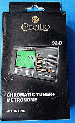 Cecilio Chromatic Tuner Metronome 92-D Guitar Instrument Tuner NEW | eBay