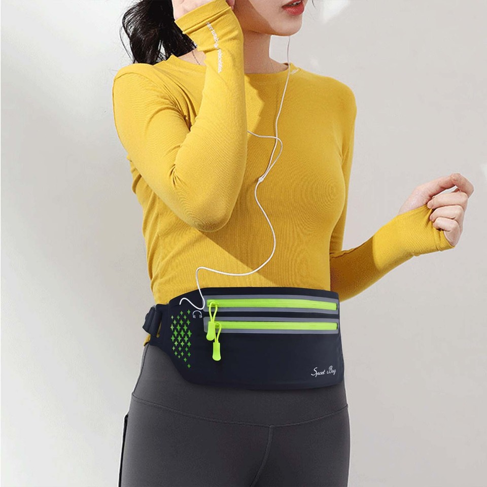 Sport Waist Bum Belt Bag Jogging Running Hiking Zip Fanny Pack Pouch ...