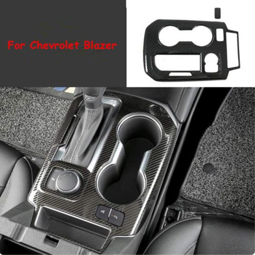 2Pcs Carbon Fiber Gear Shift Box Panel Cover Trim For Chevrolet Blazer ...