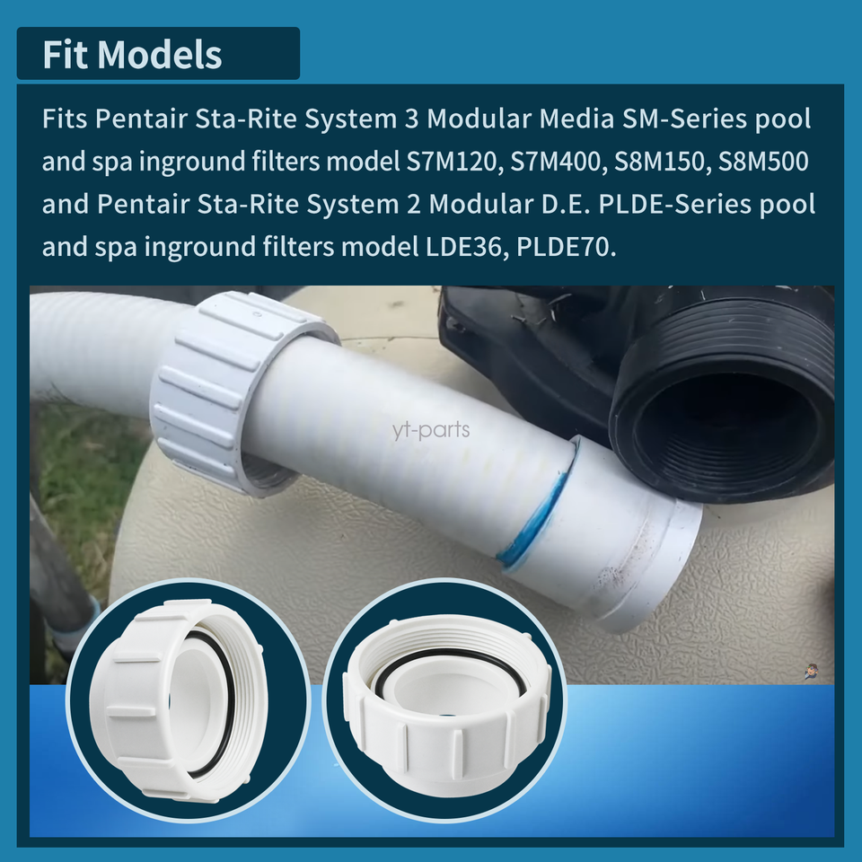 2" Half Union Adapter For Pentair Sta-Rite ,Spa Swimming Pool Pump ...