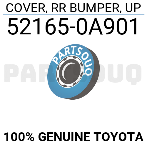 521650A901 Genuine Toyota COVER, RR BUMPER, UP 52165-0A901 | eBay