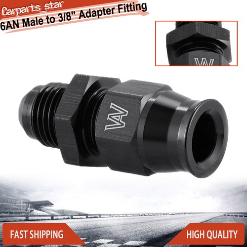 6AN Tube To 3/8" Male Adapter Hardline Tube Fuel Line Fitting Aluminum ...