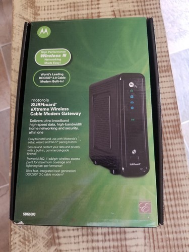 Motorola SURFboard SBG6580 DOCSIS 3.0 Cable Modem Wi-Fi Router | eBay