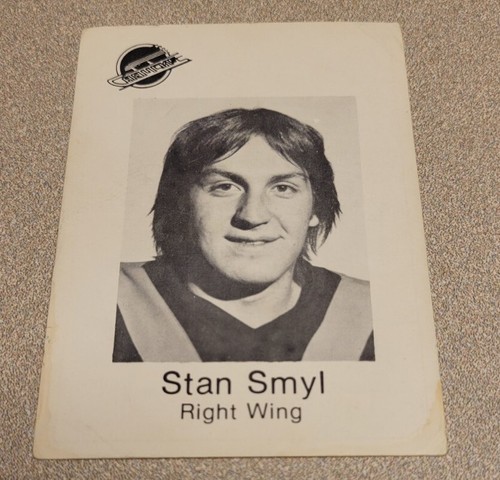 STAN SMYL 1978-79 VANCOUVER CANUCKS KIWANIS CLUB RCMP NHL HOCKEY CARD ...
