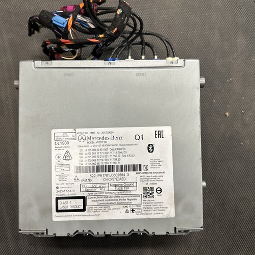 MERCEDES C CLASS GLC W205 W253 SAT NAV COMMAND RADIO UNIT A2059004040 ...