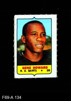 1969 Topps 4-in-1 Stamps Singles #134 Gene Howard Saints | eBay