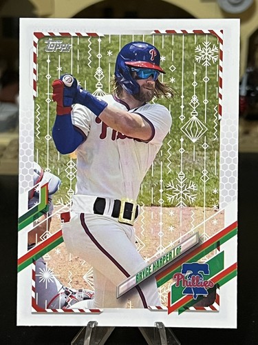 2021 Topps Holiday Santa Belt SP #HW50 Bryce Harper Philadelphia ...