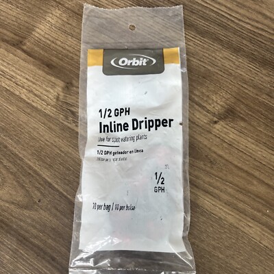 Orbit 67215 1/2 GPH Black and Red High Quality Plastic Inline Dripper ...