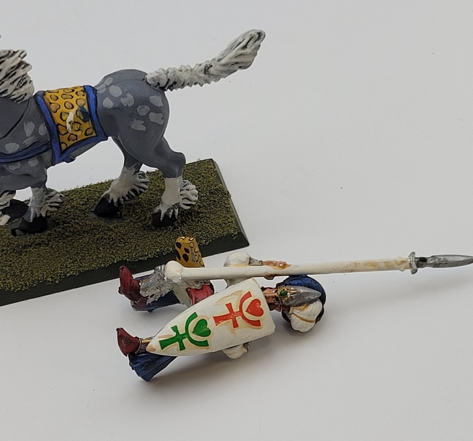Lot of 4 Warhammer Fantasy Painted Figurines High Elf Command Horse ...