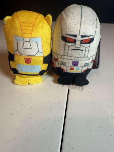 2 Transformers Pod Pals Mini Plush Figures 3" Megatron & Bumblebee | eBay