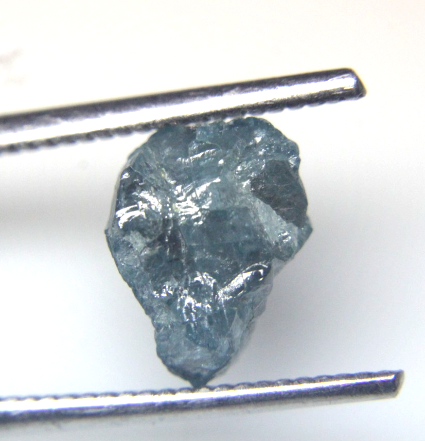 4.36CTS/1 PCS NATURAL REAL RAW UNCUT BLUE ROUGH DIAMOND 10.97x7.98x7 ...