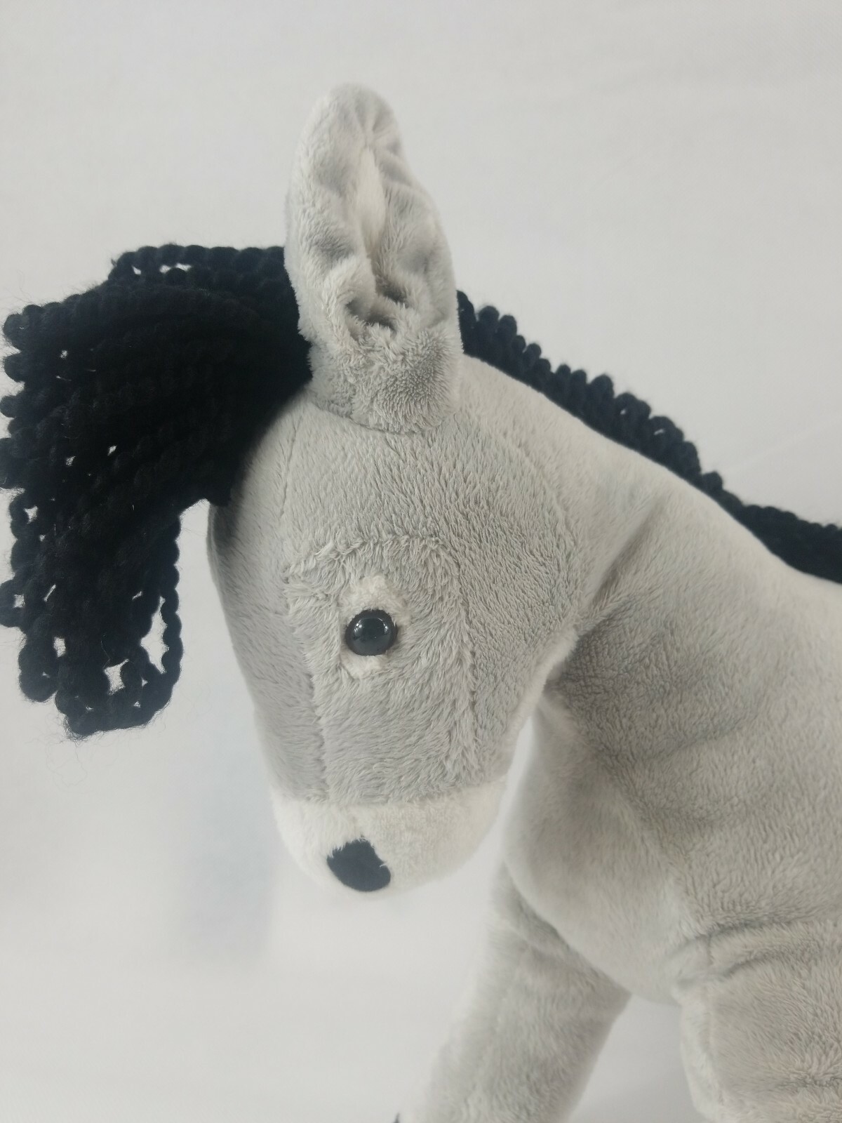 Hugfun International HORSE White Grey Black 14" Plush | eBay
