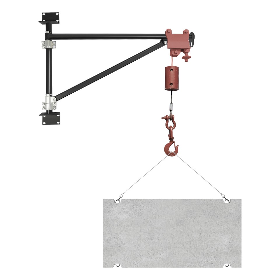 Wall Mount Crane Bracket, Alloy Steel Hoist Bracket, Crane Swing Arm ...