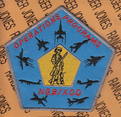 USAF Air Force National Guard ANG NGB/XOO Operations Program 4.5" patch ...