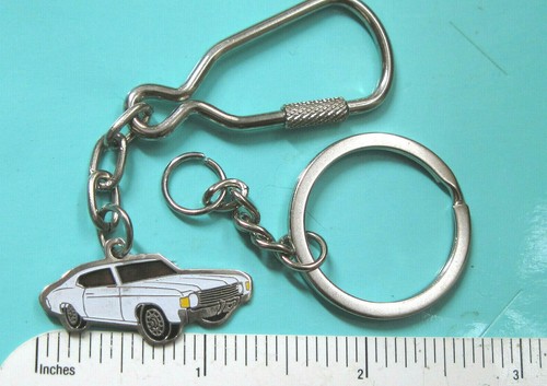 '72 1972 CHEVELLE - keychain , key chain GIFT BOXED white | eBay